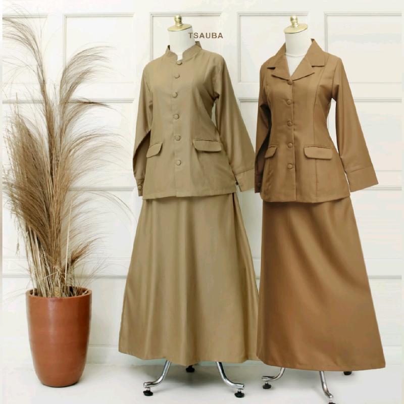 Seragam Pemda PNS Toyobo PDH Khaki/keki Guru Setelan Rok Ukuran - Shop ...