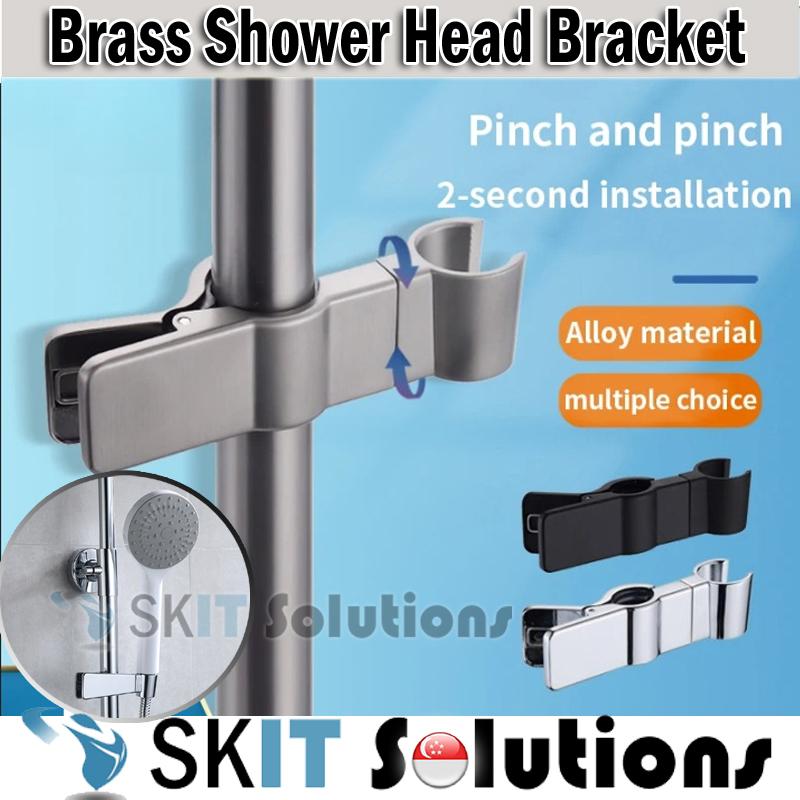 【SKIT SG】Brass Shower Bracket, Shower Rail Bracket, Chrome-Plated ...