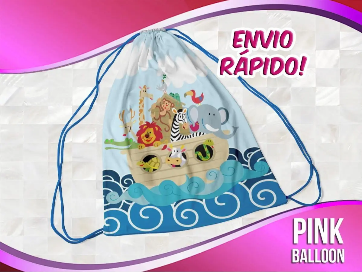 MOCHILINHA ARCA DE NOÉ (ENVIO RÁPIDO) - SACOLINHA LEMBRANCINHA - TikTok ...