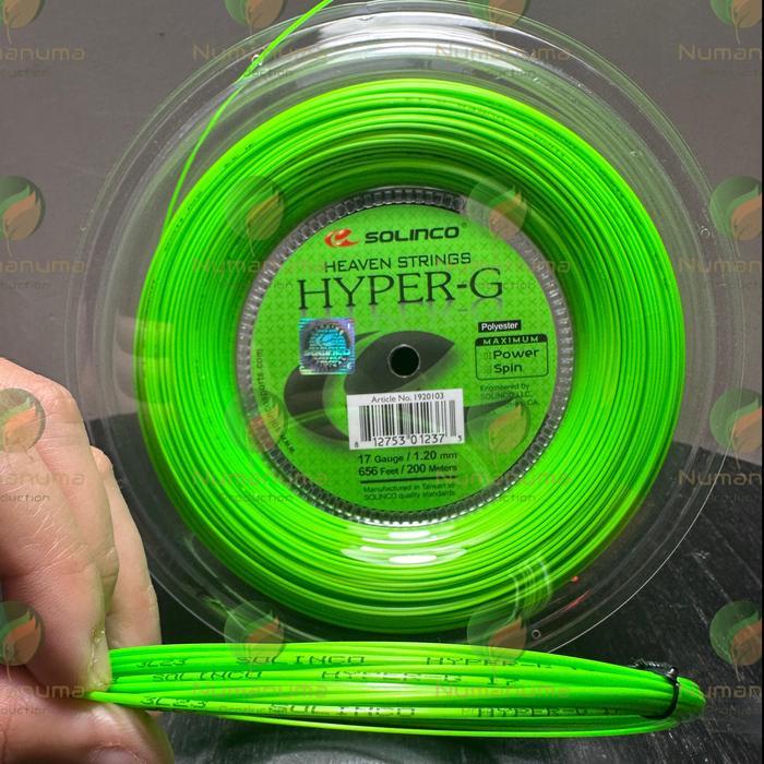 Jual Solinco Hyper-G Tennis String Senar Tennis Original 1.20/17 ...
