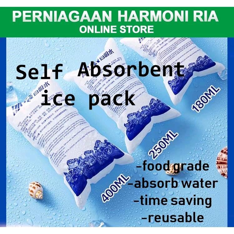 Food Grade Ice Bag Reusable Self Absorbing Ice Pack Food Storage ...