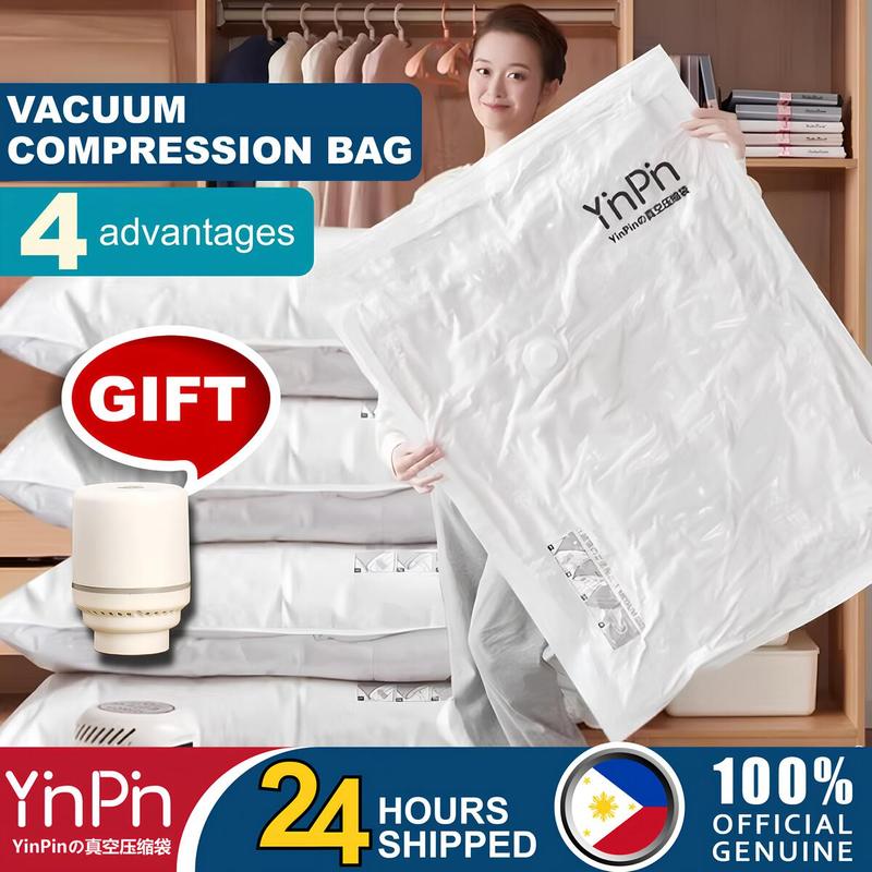 YINPIN Reusable Zip Lock Plastic Bag,Vacuum Compression Bags,Reusable ...