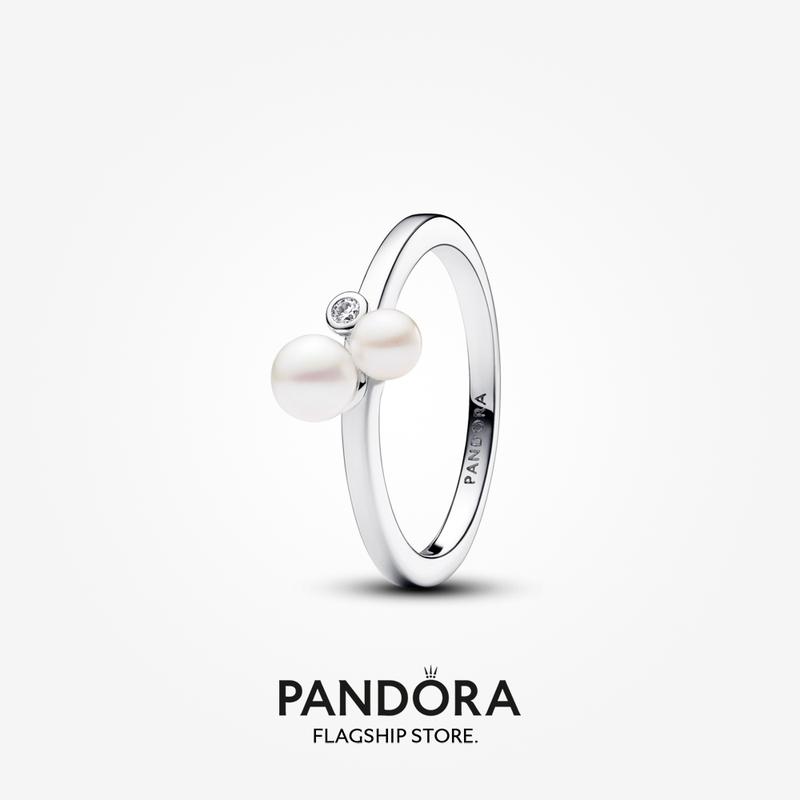 Pandora Duo Treated Freshwater Cultured Pearls Ring - TikTok Shop Malaysia