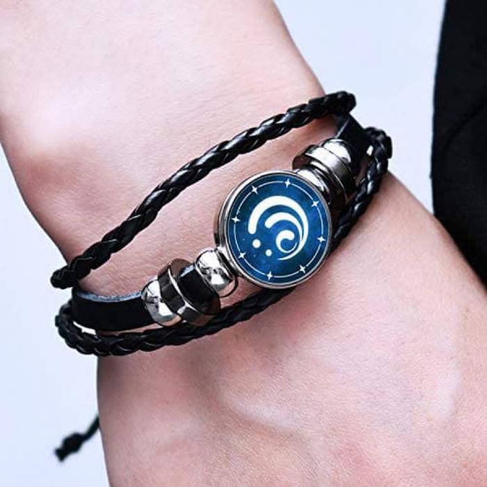 Gelang Vision Genshin Impact Bracelet, Elemen Glow in Dark Game Hoyo ...