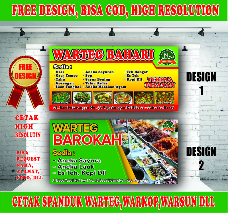 SPANDUK BANNER WARTEG WARUNG MAKANAN - Shop | Tokopedia