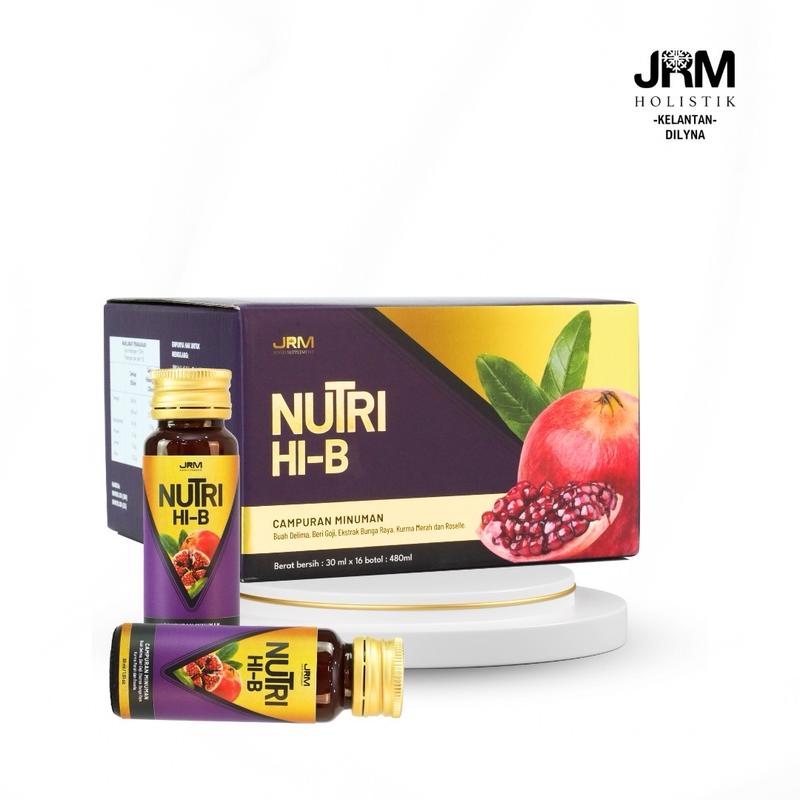 Nutri Hi B Campuran Ekstrak Delima Roselle Bunga Raya 16 Botol/Box ...