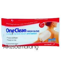 Jual Onemed One Clean Wash Glove isi 4pcs Waslap Handuk Basah Anti ...