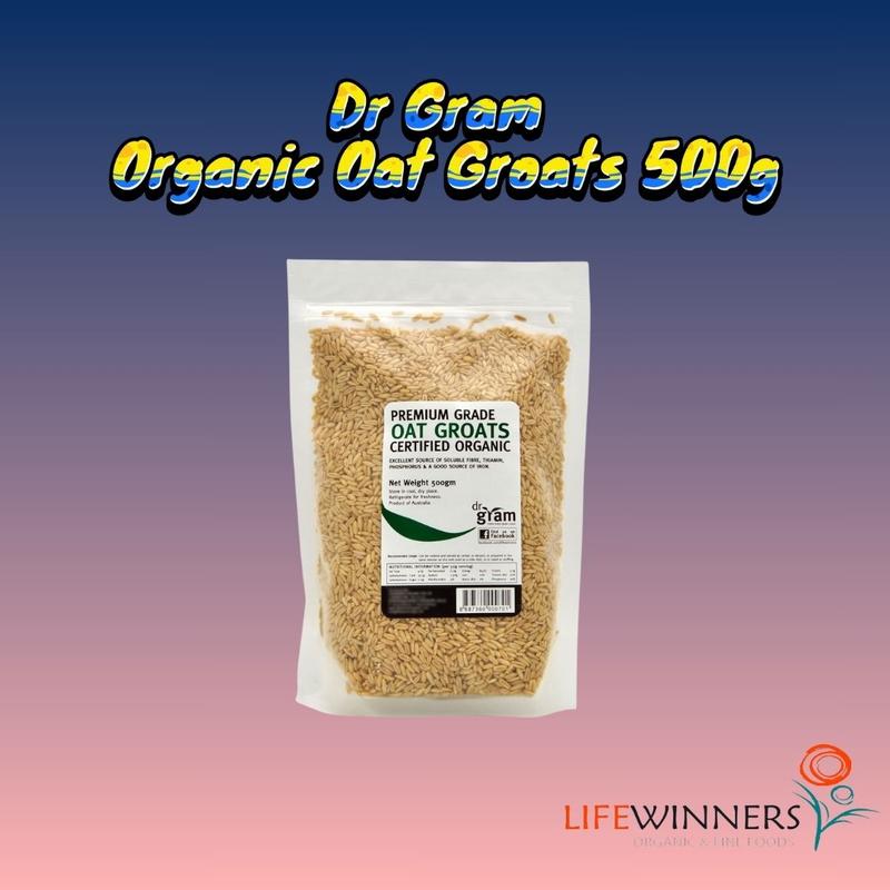 Dr Gram | High in Fiber | Gluten-Free | Organic Oat Groats 500g Food ...