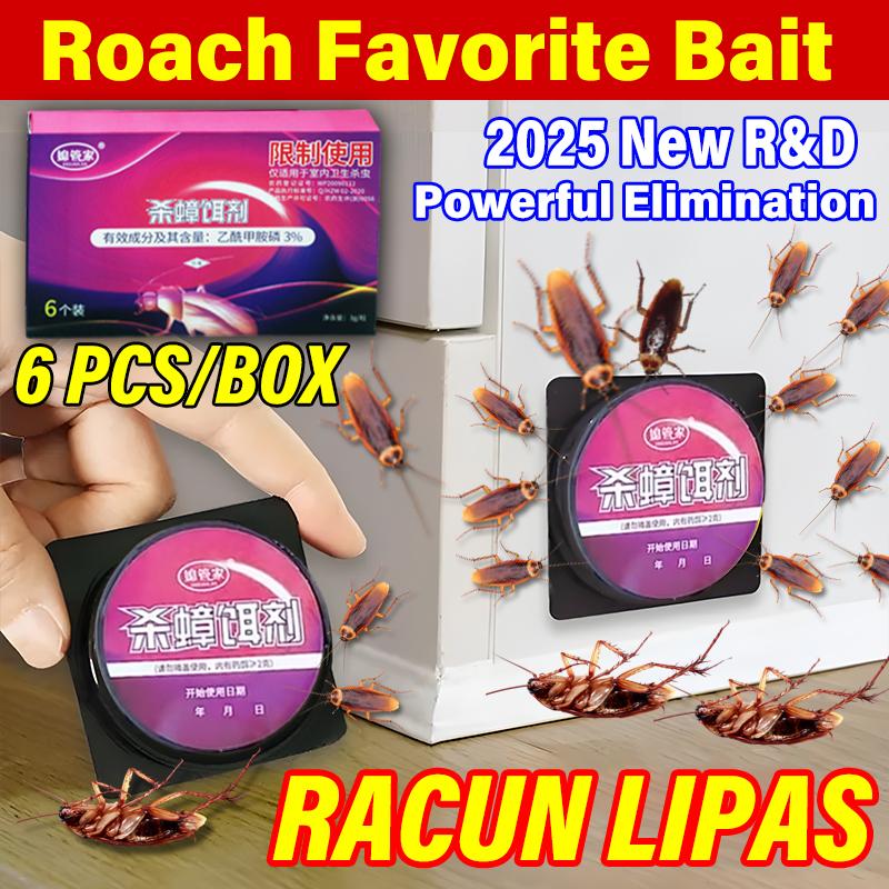 Racun lipas Cockroaches killer 6 Pcs/Box racun lipas paling berkesan - TikTok Shop Malaysia
