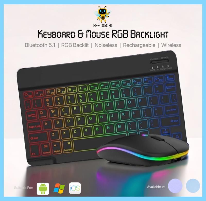 BEEDIGITAL COD 10inch RGB Backlight Wireless Keyboard Bakcli - Shop ...