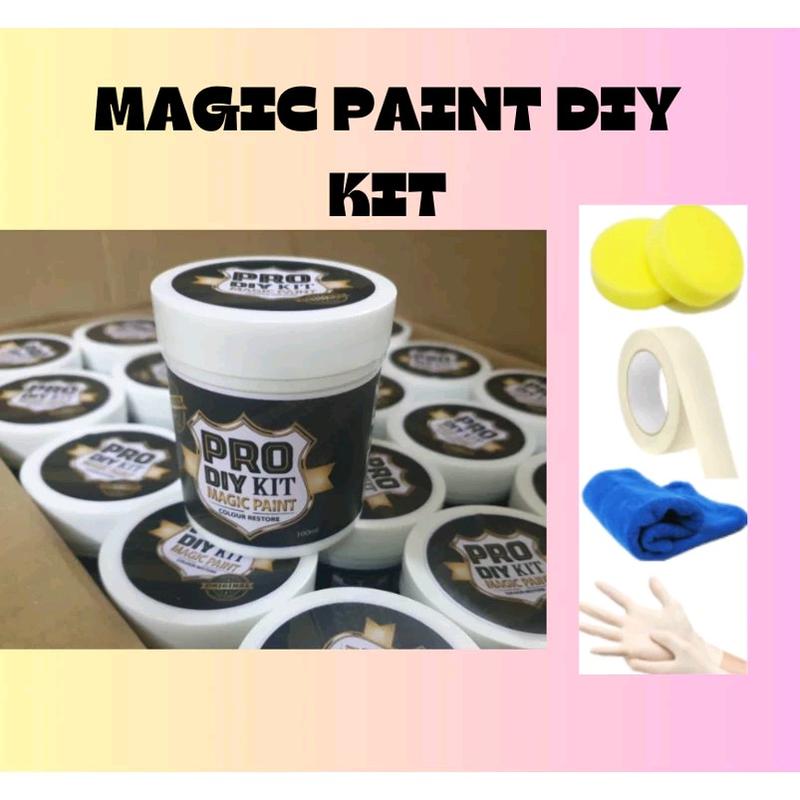 [CAT HITAM MAGIC Cat Magic PRO DIY KIT HITAM 100ml Plastic Restorer ...