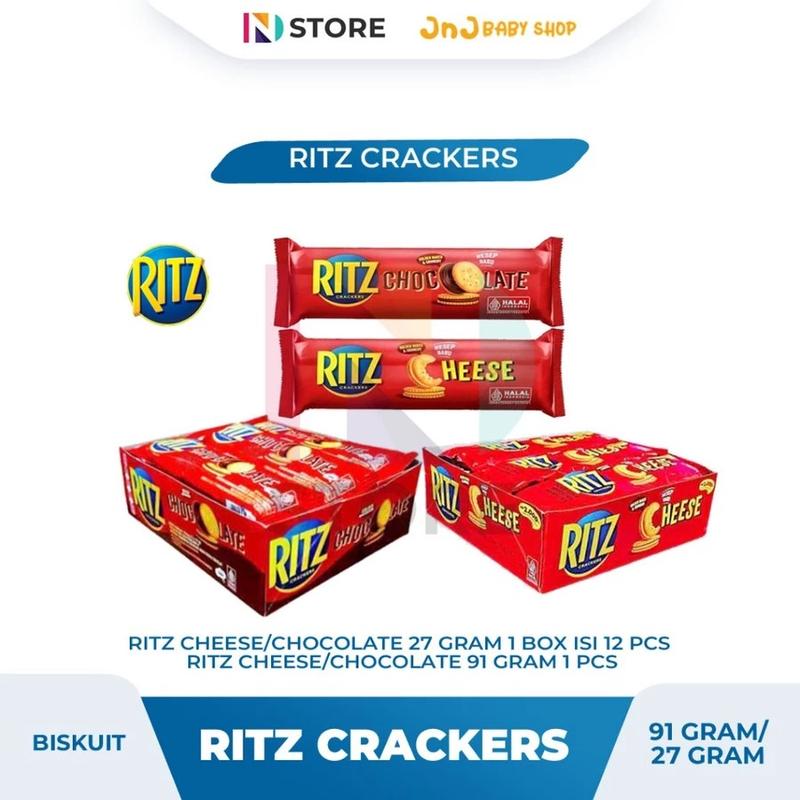 Ritz Crackers Biskuit Rasa Cheese/Chocolate Kemasan 91gr/27g - Shop ...