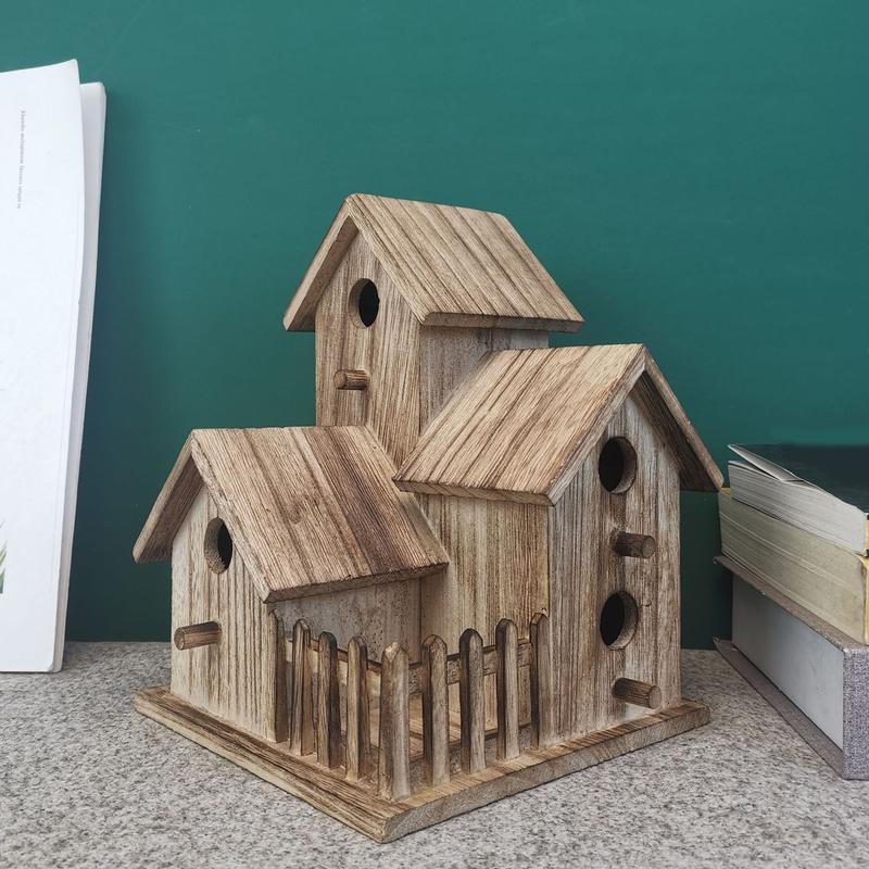 Bird House, Wooden Bird Houses for Outside Unique Novelty Bird - TikTok ...