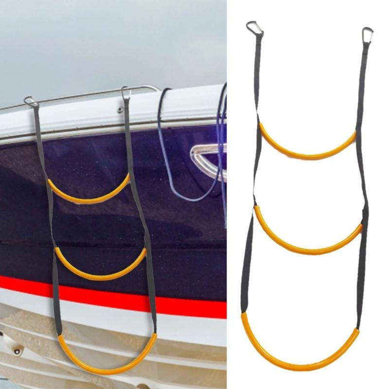 Terlaris, D7WD Boats Ladder 3 Step Detachable Boats Rope Ladder - Shop ...