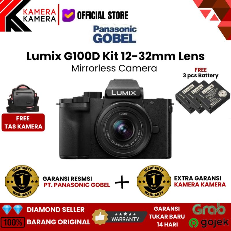 Panasonic Lumix G100D Mirrorless Camera Kit 12-32mm Lens Vloging - Shop ...