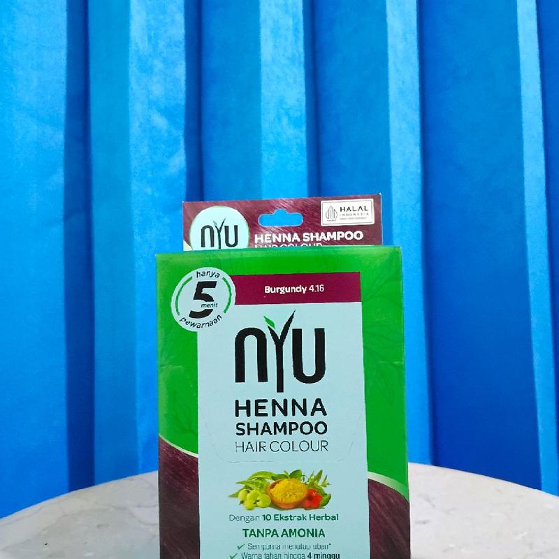 NYU Henna Shampoo Hair Colour Natural Burgundy 4 Sachet - Sampo - Shop ...