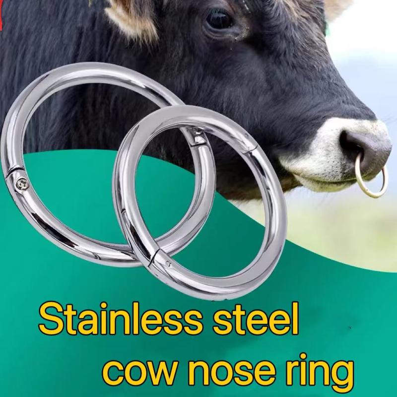 Cow Nose Ring Stainless Steel Cow Nose Ring Metal Ring Farm Animal ...
