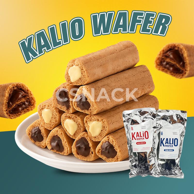Kalio Wafer Stick - Camilan Cokelat & Susu Manis - Puff Pastry Segitiga ...