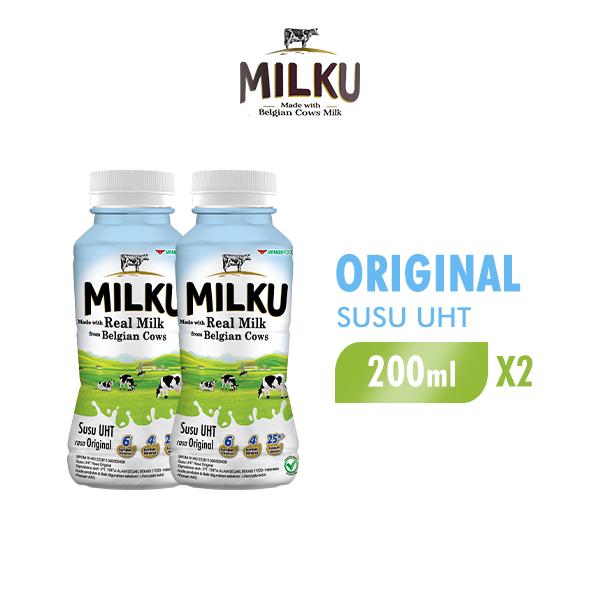 Promo MILKU Susu UHT Siap Minum Original Premium 200ml x2 - Kab. Bekasi ...