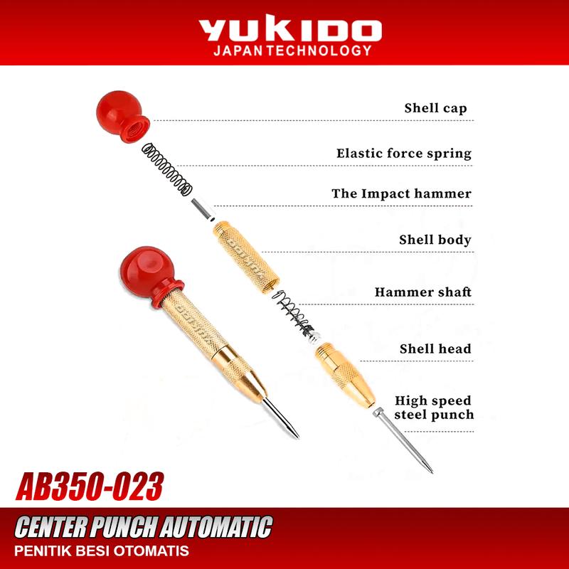 PENITIK BESI OTOMATIS YUKIDO ORIGINAL - CENTER PUNCH AUTOMATIC (AB350 ...