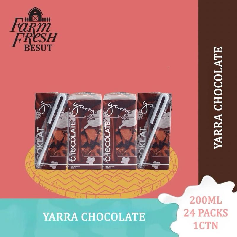 Susu Yarra Chocolate 200ml x 24 packs by Farm Fresh - TikTok Shop Malaysia