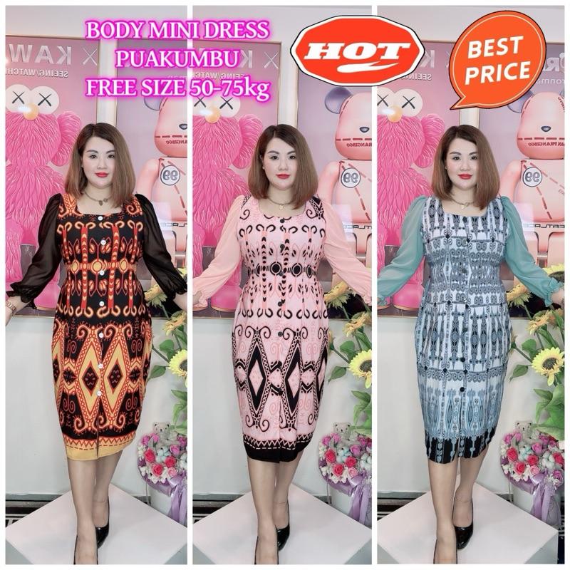 DRESS BUNGA H&A CHIFFON BUTTON 60-80KG Silk Casual - TikTok Shop Malaysia