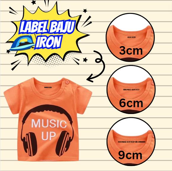 DTF STICKER NAMA (SESUAI UNTUK PELBAGAI JENIS FABRIC) - TikTok Shop ...
