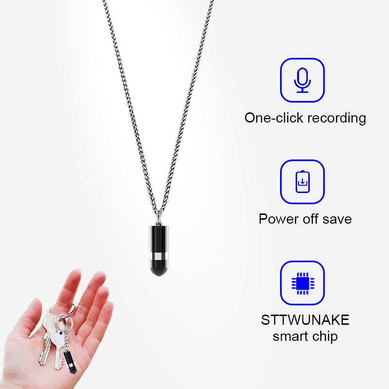 Perakam Suara Mini, TSTWUNAKE, Perakam Audio Digital, Peranti Rantai ...