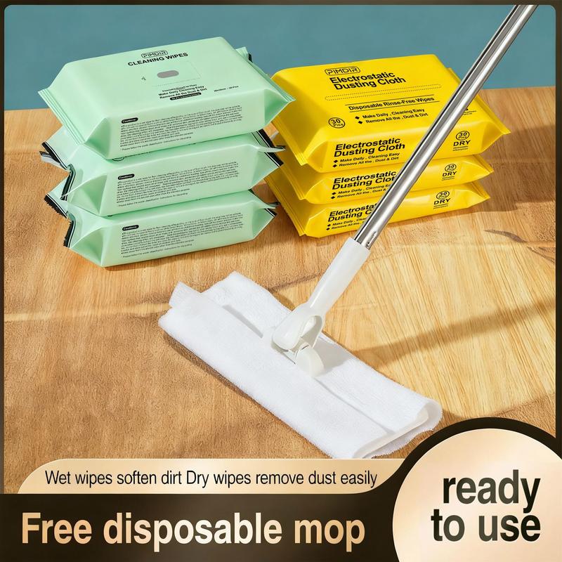 Mop Tisu Set Wet Dry Wipe Tissue Wipes Pakai Buang Kertas Pengelap ...