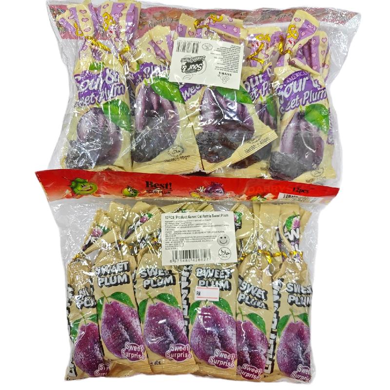 12 pack California Sweet Plum Best Dried Fruit Sour Plum/Asa - TikTok ...