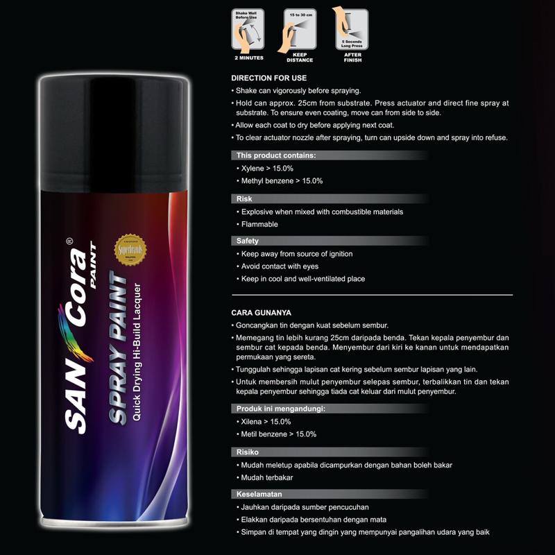 400ML SANCora CAT SPRAY PAINT - TikTok Shop Malaysia