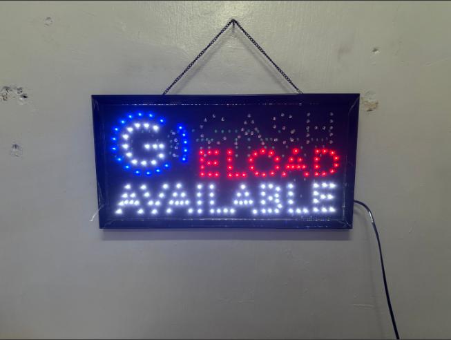 GCASH ELOAD AVAILABLE LED DISPLAY BOARD SIGNAGE LED LIGHT ENERGY ...