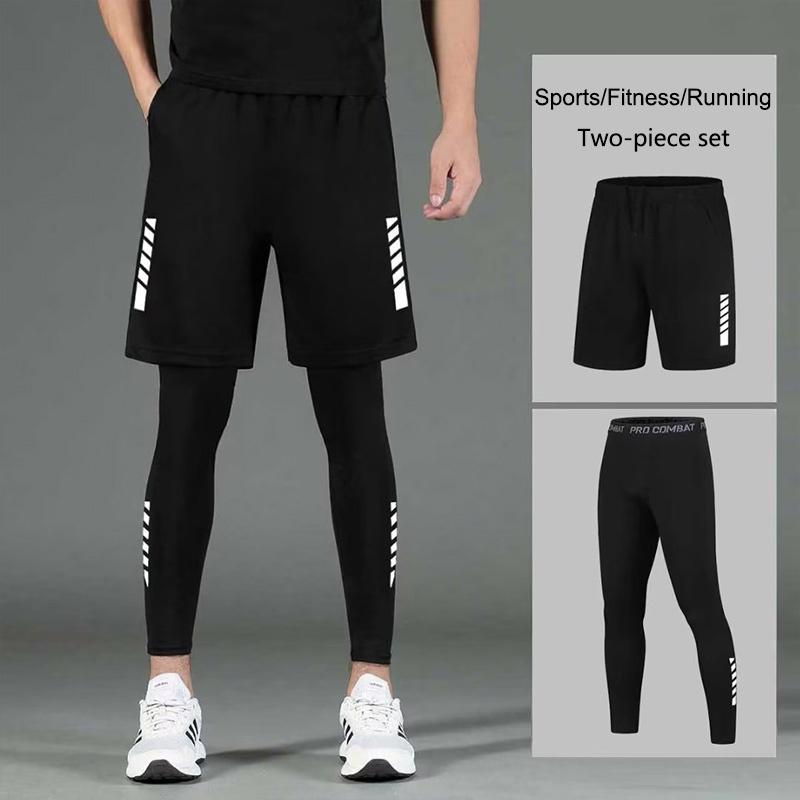 Seluar Sukan Sutera Ais, Saiz Besar, Hitam, M-5XL, Sesuai untuk ...