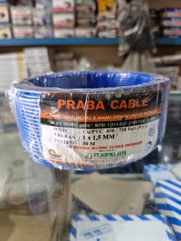 Kabel Listrik NYA Praba 1x1.5x50m / Kabel Listrik Praba NYA 1x1 ...