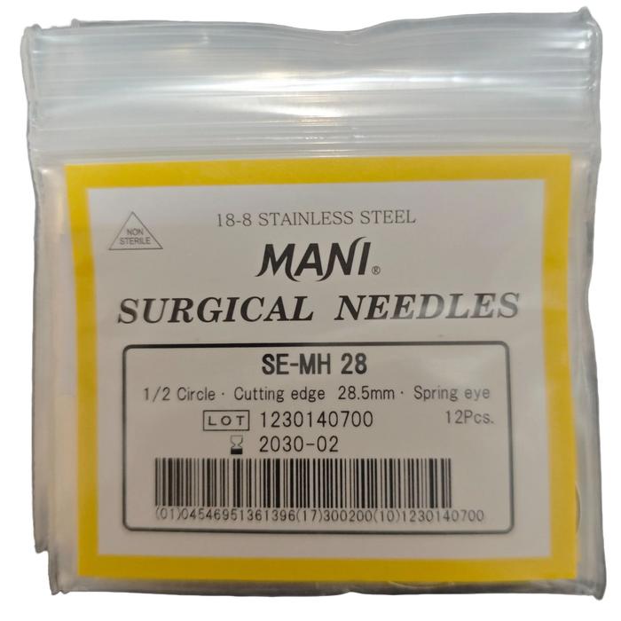Jual Jarum Mani MH 28 Kulit 1/2 Lingkaran isi 12pcs Stainless Steel ...