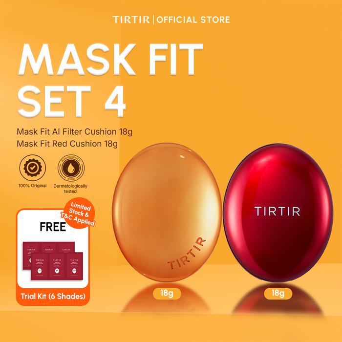 Promo [New Year Bundle] TIRTIR Mask Fit Set Red Cushion 18g + AI Filter ...