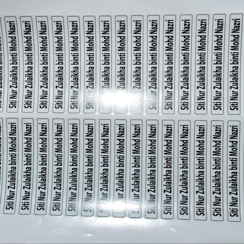 stiker nama buku dan mata pelajaran Stationery - TikTok Shop Malaysia