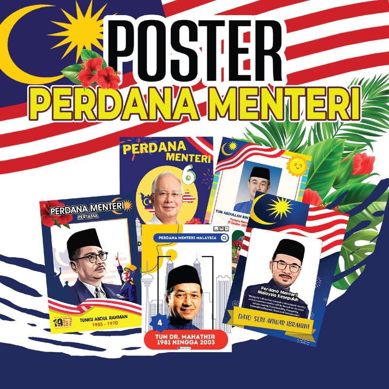SET POSTER MERDEKA PERDANA MENTERI READY DESIGN 2025 - TikTok Shop Malaysia