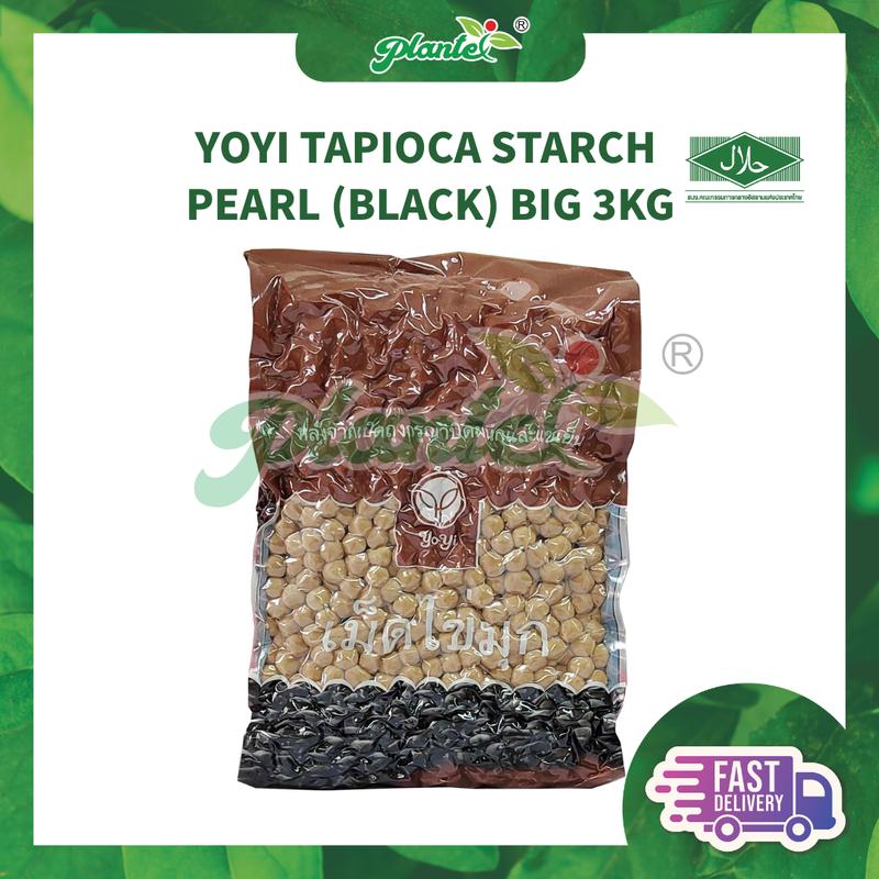 18CTEA- 2.3 YOYI TAPIOCA STARCH PEARL(BLACK) BIG 3KG【HALAL】 - TikTok ...