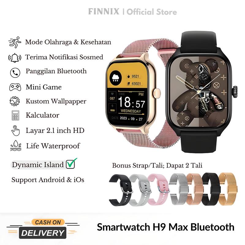 FINNIX Produk Baru Dapat 2 Tali Jam Tangan Pintar Watch H9ma - Shop ...