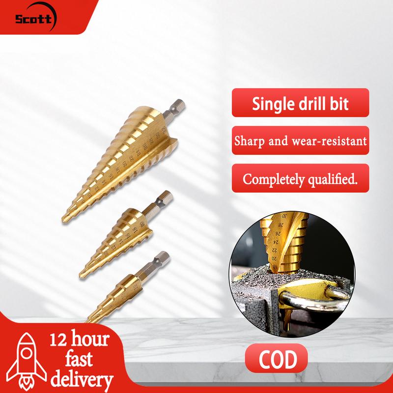 3pcs Large size 4-12 20 32mm high-speed steel large step drill - TikTok ...