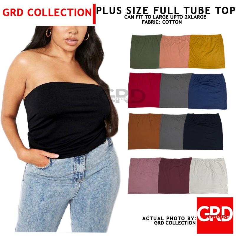 GRD Plus Size Full Tube Top (38"-45" Bust) NO PADS scoop nec - TikTok ...