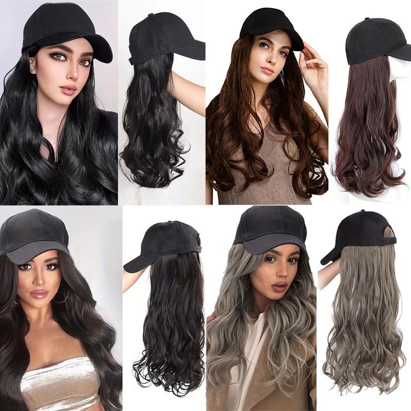 Topi Besbol Rambut Kerinting Rambut Panjang Korea Rambut Palsu Rambut ...