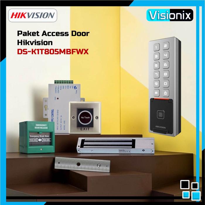 Jual Paket Access Door Hikvision DS-K1T805MBFWX Waterproof Fingerprint ...