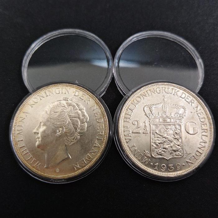 Jual Koin Perak Silver Wilhelmina 2.5 Gulden Asli 25 Gram Tahun 1939 ...