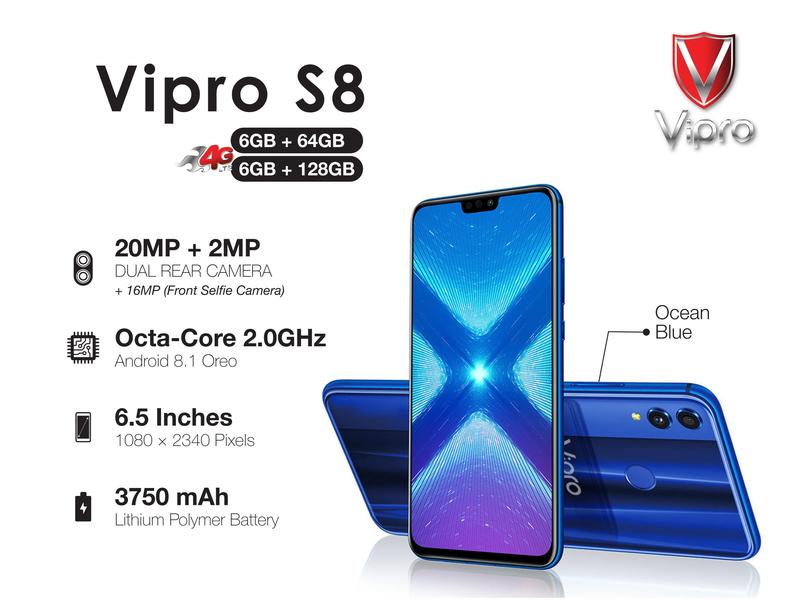 VIPRO S8 SMART PHONE 6GB RAM 64/128GB STORAGE - TikTok Shop Malaysia
