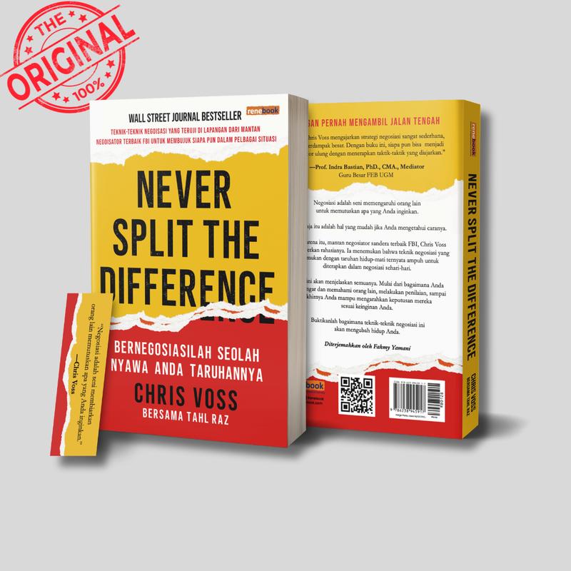 Buku Never Split the Difference By Chris Voss Bersama Tahl raz - Shop ...