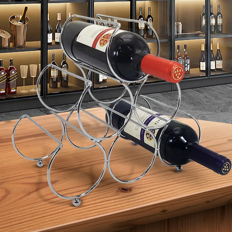 Creative Wine Rack with Iron Craftsmanship, Metal Red Wine Rack ...