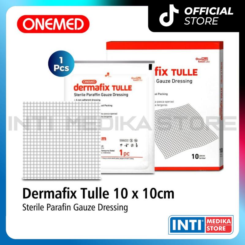 ONEMED - Plester Luka DERMAFIX TULLE 10cm x 10cm Paraffin Gauze - Shop ...
