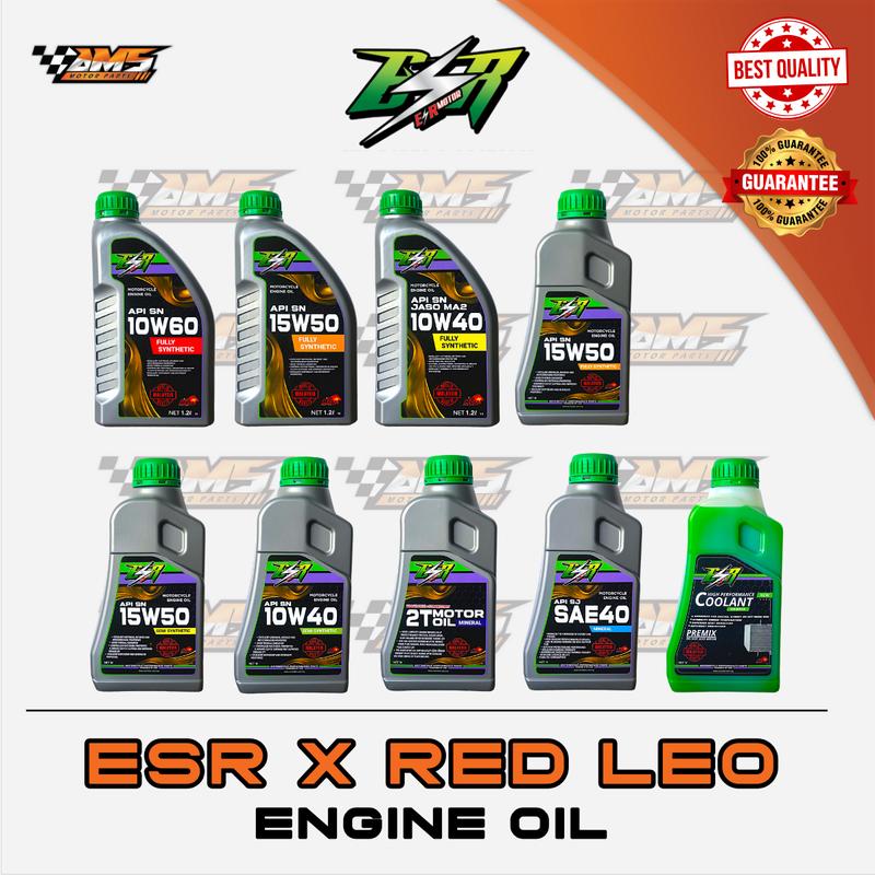 UNIVERSAL RED LEO X ESR ENGINE OIL FOR MOTORCYCLE - TikTok Shop Malaysia